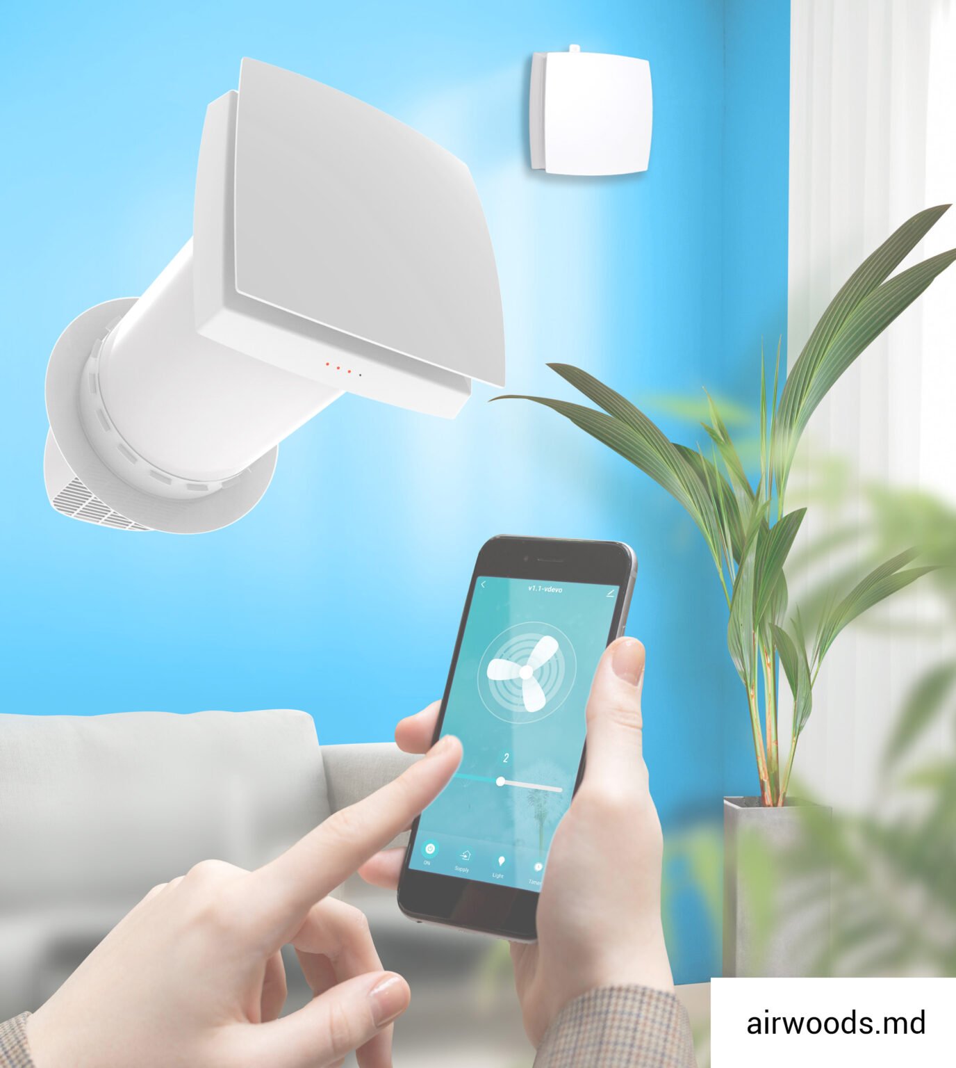 Рекуператор EcoPair II поколения с Wi-Fi → Smart Home EcoDom